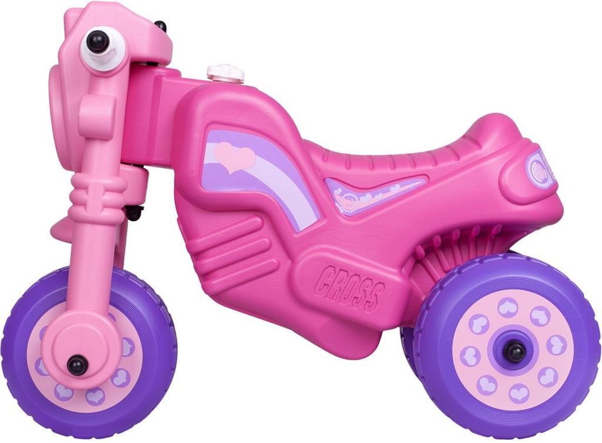 Loopmotor, Loopfiets, Crossmotor paars | bol.com