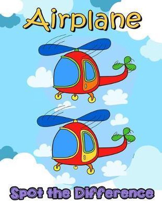 Airplane Spot The Difference: Activity Book for Kids 30 Airplane Find ...