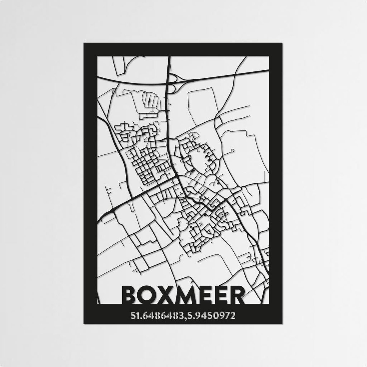 BOXMEER MAP - Cityweb - Villes - Décoration murale - Décoration murale ...