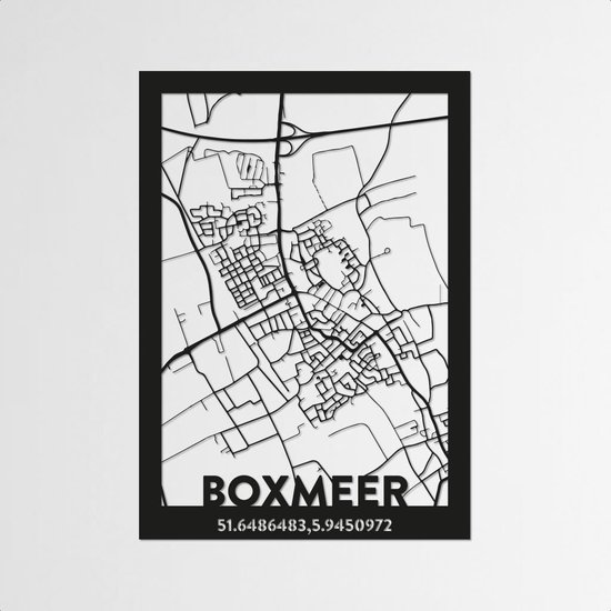 BOXMEER MAP - Cityweb - Villes - Décoration murale - Décoration murale ...
