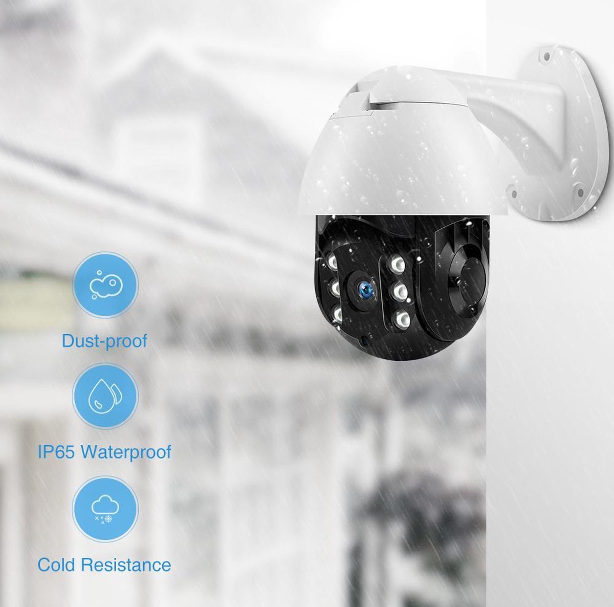 Draadloze WIFI IP beveiligingscamera - buiten - draai- en kantelbaar ...