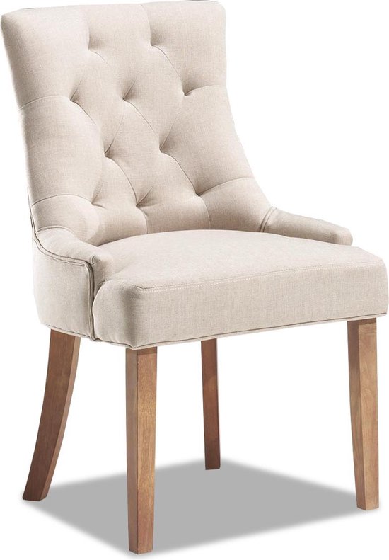 Stoel Fancy - zandkleurig | bol