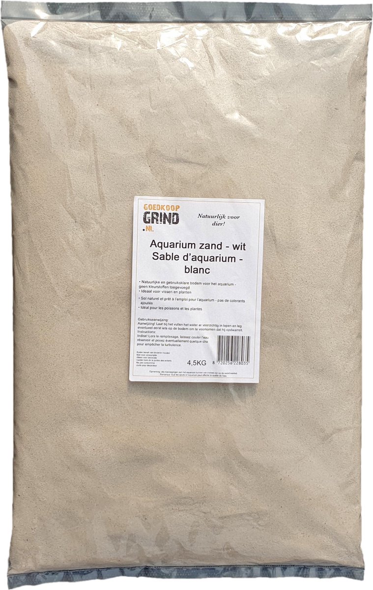 Aquarium zand - wit - 4,5kg | bol.com
