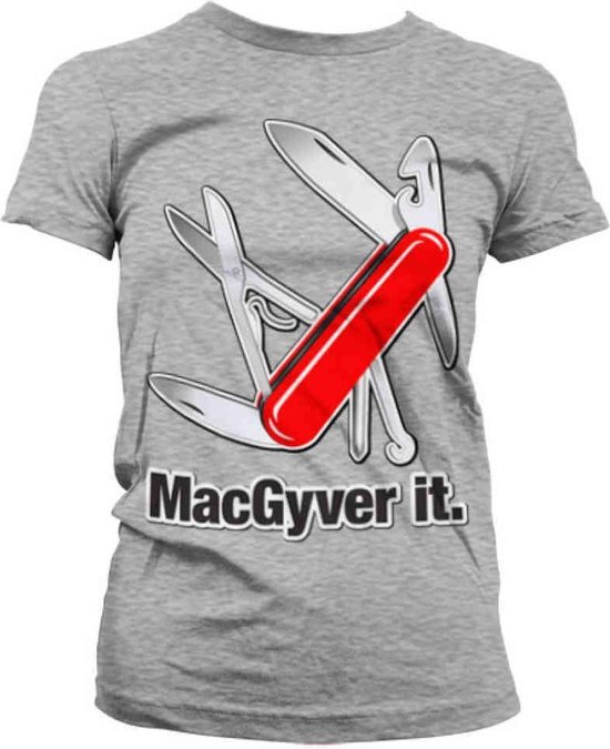 MacGyver Dames Tshirt -XL- MacGyver It Grijs | bol.com