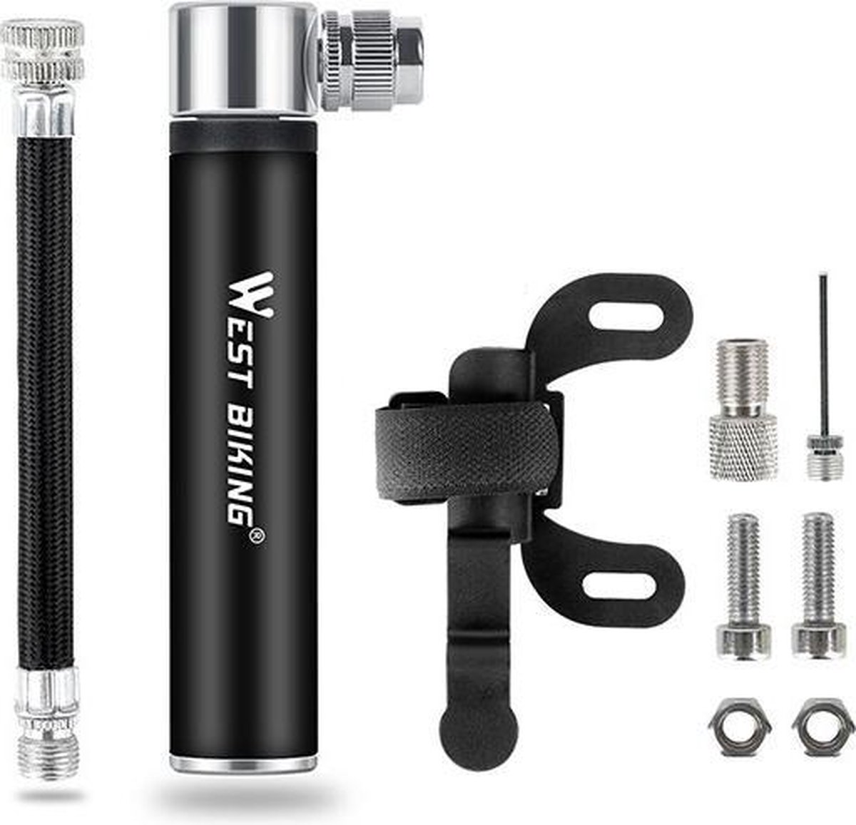 Mini Fietspomp - Dunlop Presta Frans Hollands Auto Ventipel - Hoge Druk Handpomp | bol.com