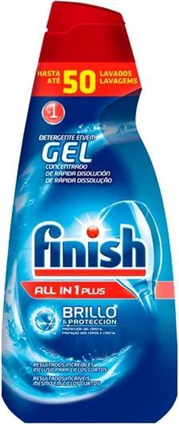 Finish Gel Alles-in-Een Regular Vaatwasmiddel 1 l (50 Doses) | bol