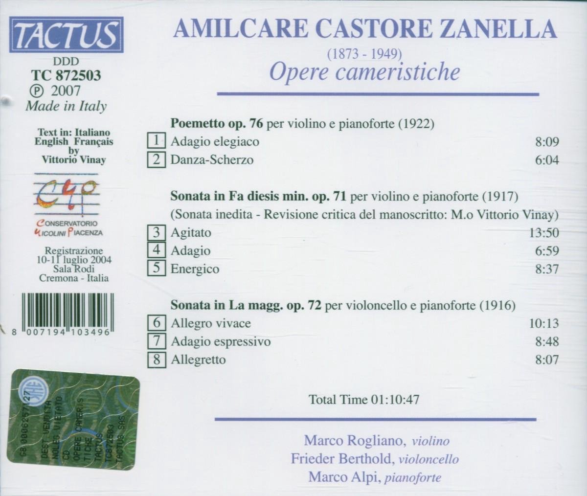 C.M.Carlini-O.Gattoni-R.Guglielmo - Opera Cameristiche (CD), Marco ...