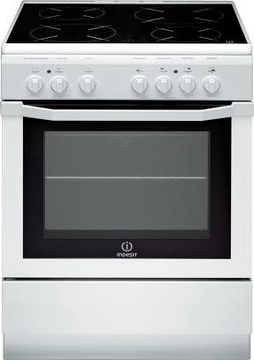 Indesit I6V6C1A.H(W)/FR fornuis Vrijstaand fornuis Wit Keramisch A ...