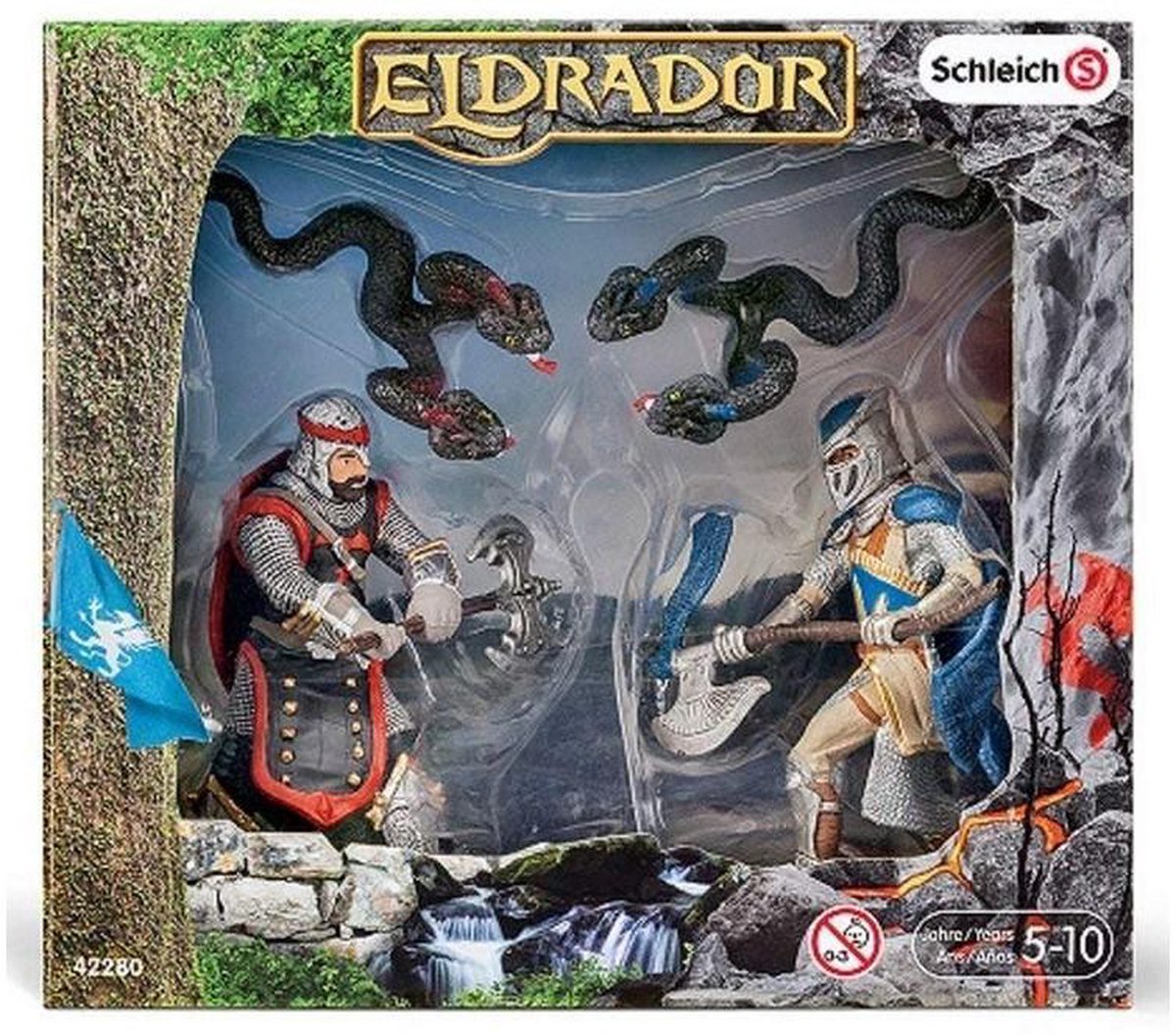 Schleich 42280 ridder gevecht met bijlen en bloed adders | bol