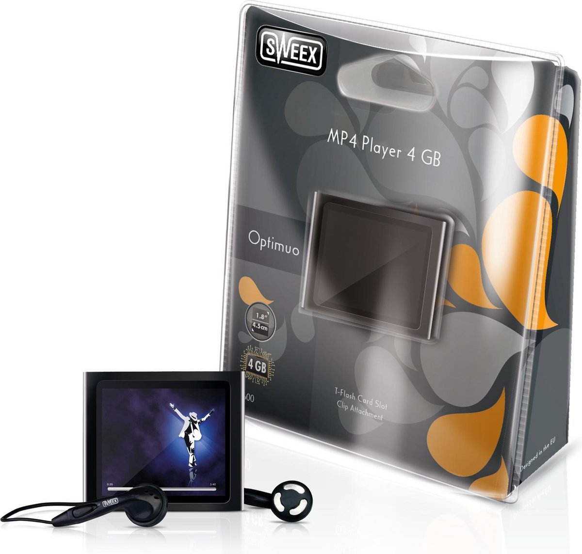 Sweex Optimuo - MP4 speler - 4 GB - Zwart | bol.com