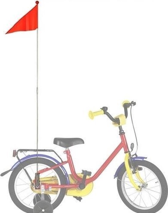bol.com | Bike Fun fietsvlag oranje - 150 cm - fietsvlaggetjes