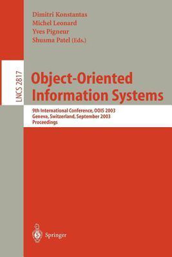 Object-Oriented Information Systems | 9783540408604 | Dimitri ...