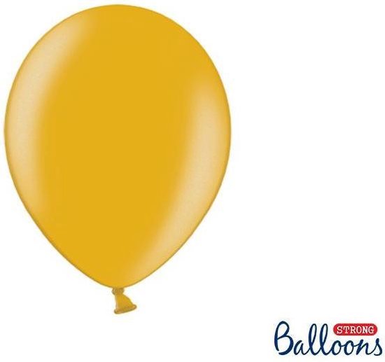 Strong Balloons 27cm, Goud (1 zakje met 50 stuks) super sterke ...