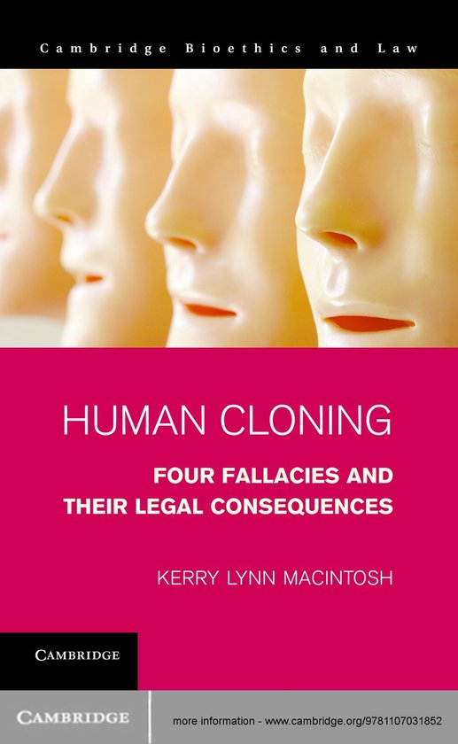 Cambridge Bioethics and Law 21 - Human Cloning (ebook), Kerry Lynn ...
