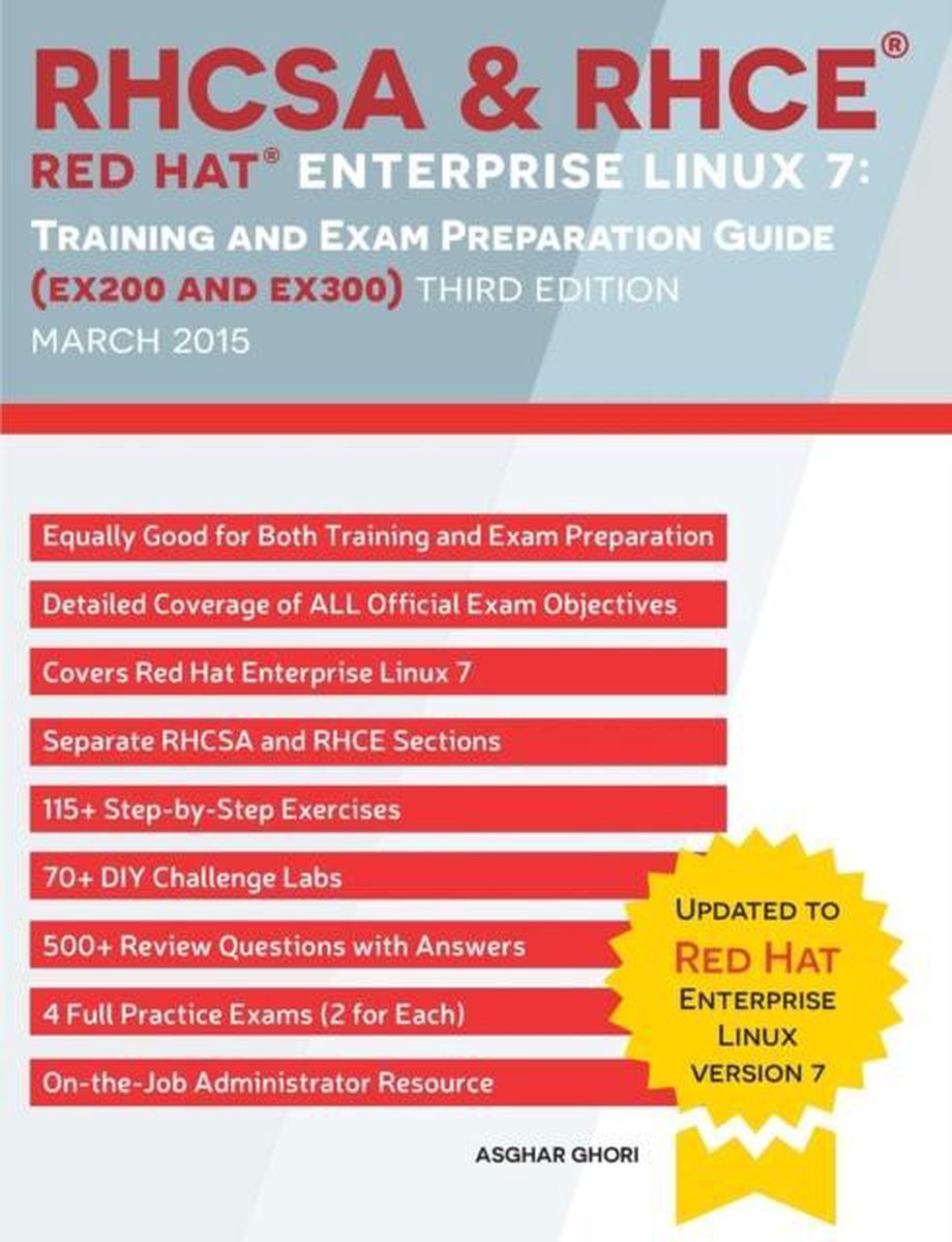 RHCSA & RHCE Red Hat Enterprise Linux 7 | 9781495148200 | Asghar Ghori ... RHCSA & RHCE Red Hat Enterprise Linux 7 | 9781495148200 | Asghar Ghori ...