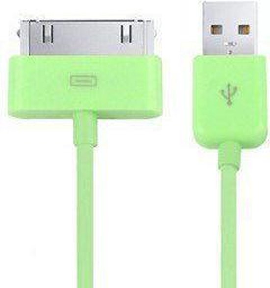 USB Kabel (1m - iPhone 3, iPhone 4 Groen – ) | bol.com