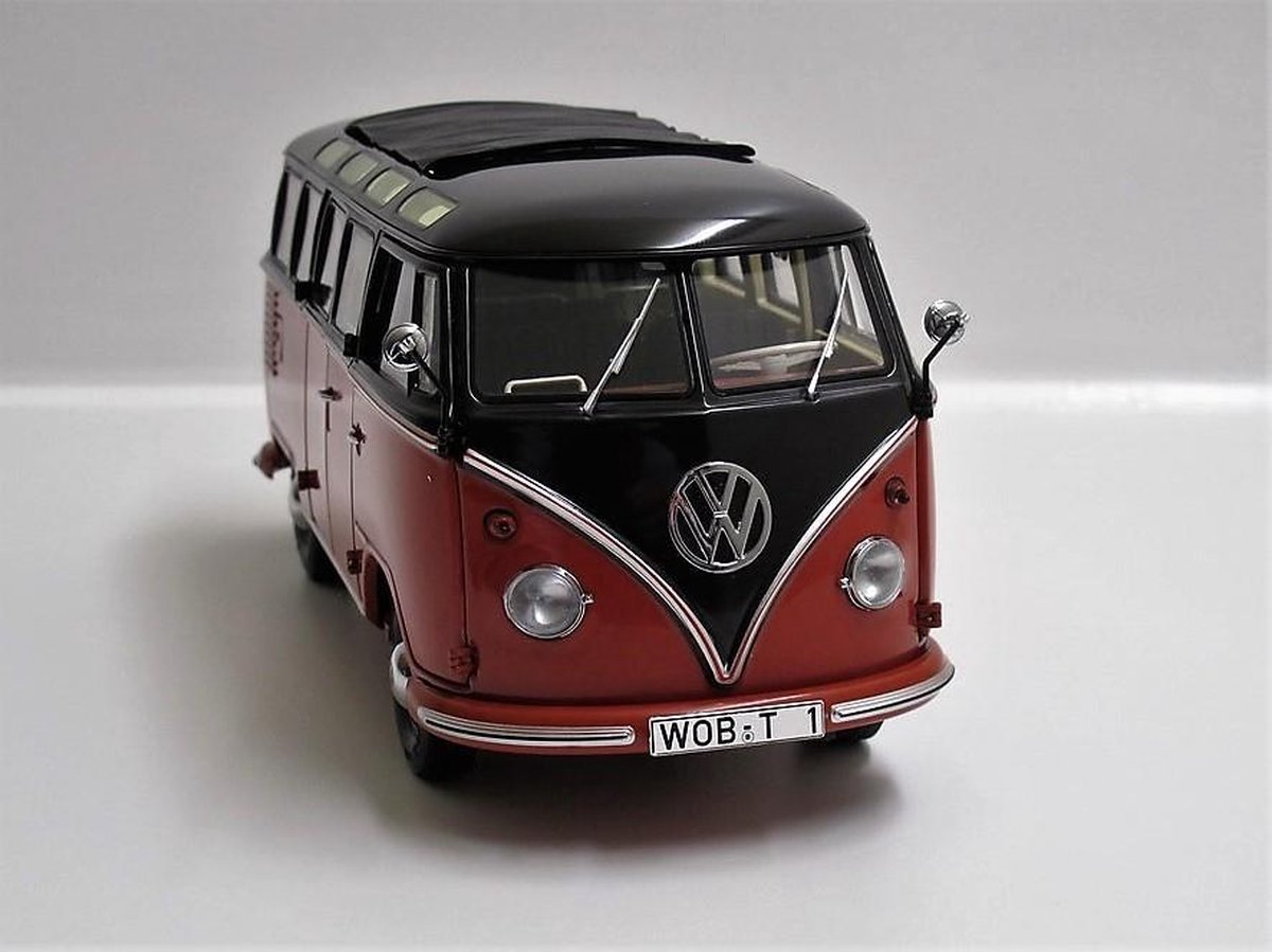 VW T1b Samba bruin/rood | bol.com