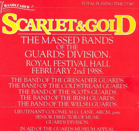Scarlet & Gold, Guards Division Massed Bands | CD (album) | Muziek | bol