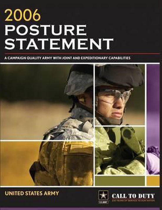 2006 Posture Statement, United States Army | 9781479332113 | Boeken ...