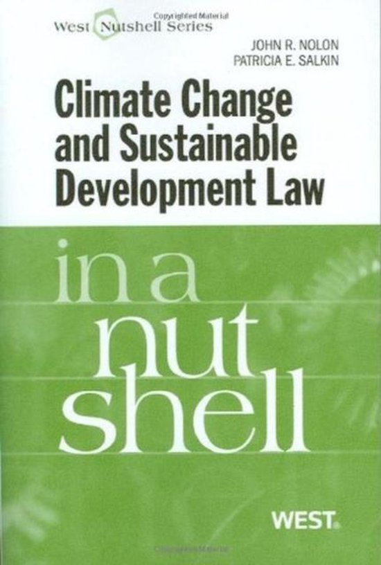 Climate Change and Sustainable Development Law in a Nutshell ...
