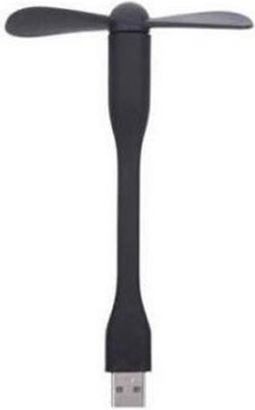 Portable USB Flexible Mini Fan Zwart | bol.com