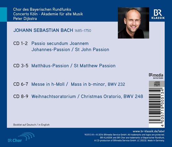 Chor Des Bayerischen Rundfunks, Peter Dijkstra - Johann Sebastian Bach ...