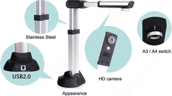 Eloam S1000A3 - Document Camera -Scanner A3 A4 A5 | bol.com