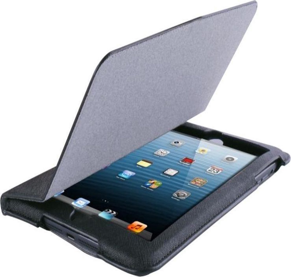 Apple iPad Mini Folio Case with Stand up - Zwart | bol.com