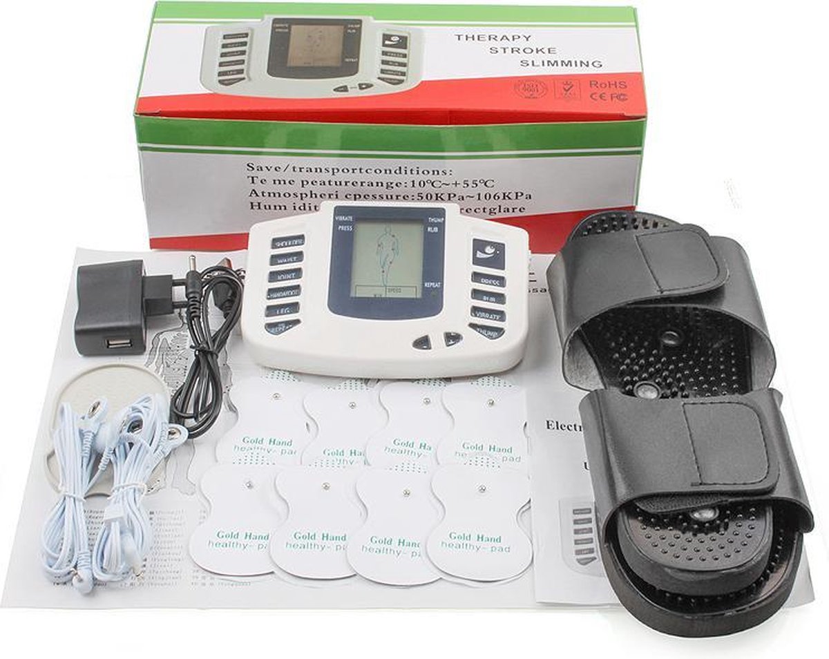 TENS Massage Apparaat - EMS Acupunctuur Therapie - Elektrische Spier ...
