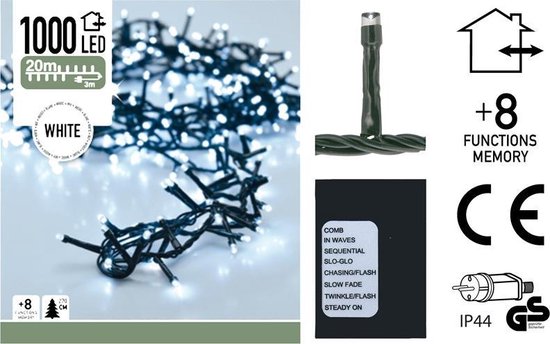 Micro Cluster 1000 LED's 20 meter wit | bol