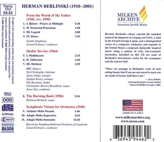 Berlinski: From The World Of M, Itai | CD (album) | Muziek | bol.com