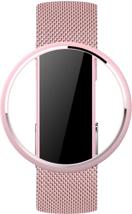 SmartWatch-Trends E99 - Smartwatch - Roze Milanees Bandje | bol