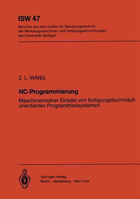 NC-Programmierung | 9783540122524 | Z.L. Wang | Boeken | bol.com