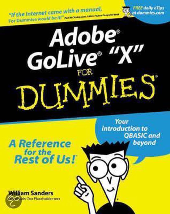 Adobe Golive 6 For Dummies, William B. Sanders | 9780764516290 | Boeken ...