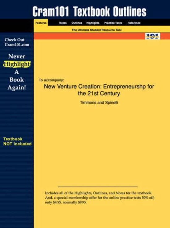 Studyguide for New Venture Creation | 9781428804999 | Cram101 Textbook ...