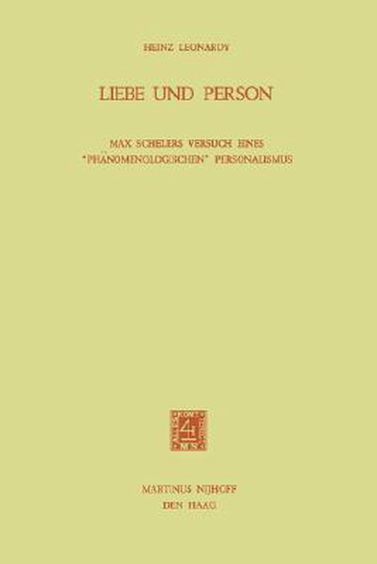 Liebe Und Person | 9789024717965 | H Leonardy | Boeken | bol.com