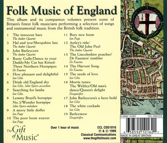Folk Music Of England, Various | CD (album) | Muziek | bol