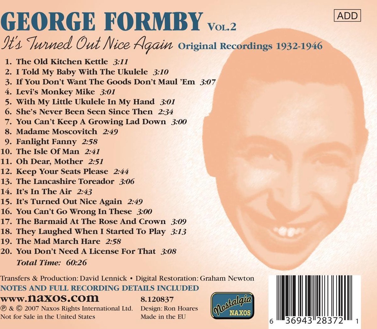 George Formby - George Formby Volume 2 (CD), George Formby | Muziek ...