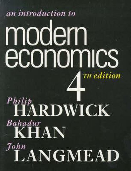 Introduction to Modern Economics, Philip Hardwick | 9780582214293 ...