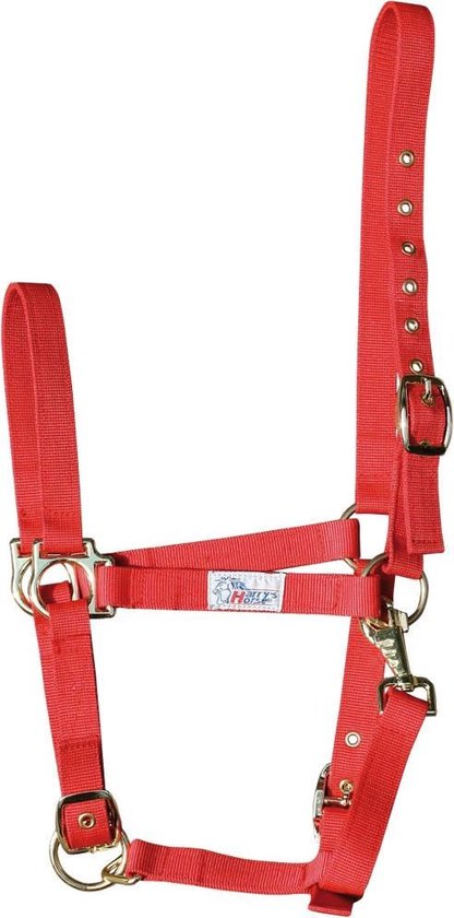 Harrys Horse Halster 3x Verstelbaar - rood - Pony | bol