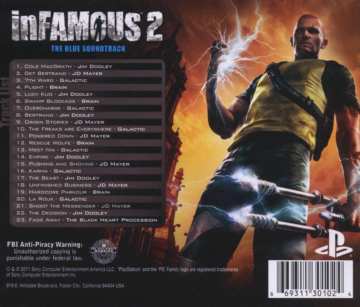Infamous 2: Blue, Original Game Soundtrack | CD (album) | Muziek | bol.com
