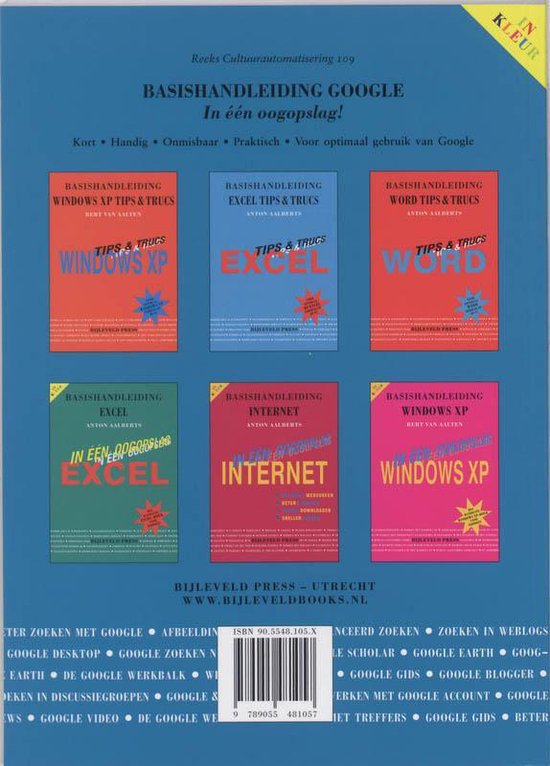 Basishandleiding Google, Bert van Aalten | 9789055481057 | Boeken | bol