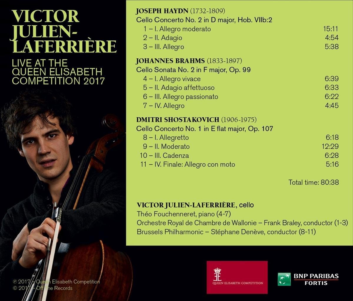 Victor Julien-Laferriere - Live Queen Elisabeth Competition (CD ...