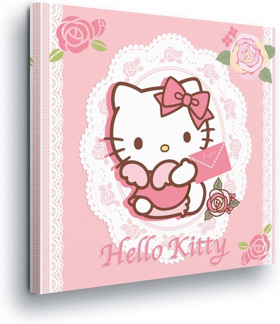 Hello Kitty Canvas Print 80cm x 80cm | bol