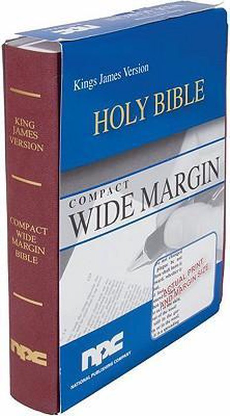 Compact Wide Margin Bible-KJV | 9780834004221 | Boeken | bol.com