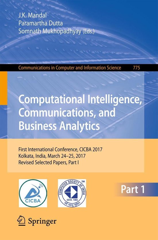 Communications in Computer and Information Science 775 - Computational Intelligence,... | bol.com