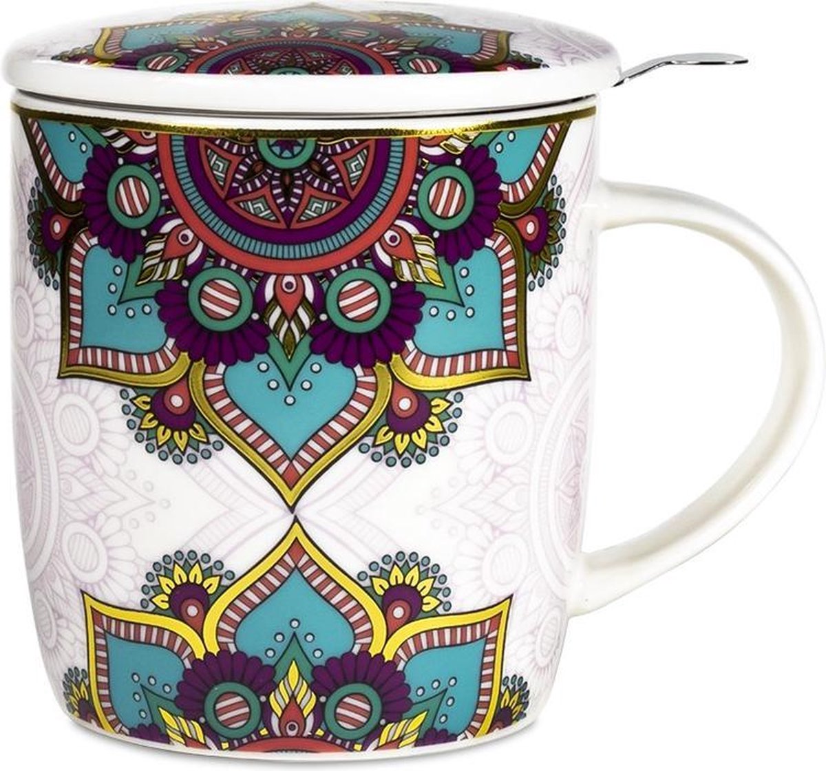 Theemok Set Mandala Turquoise | bol