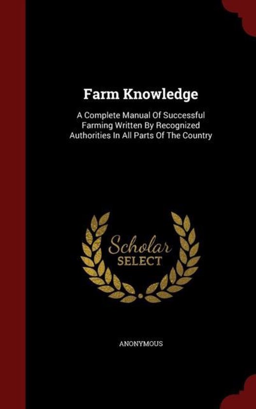Farm Knowledge | 9781297847158 | Anonymous | Boeken | bol.com