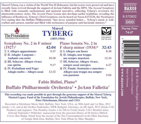 Fabio Bidini, Buffalo Philharmonic Orchestra, JoAnn Falletta - Tyberg ...