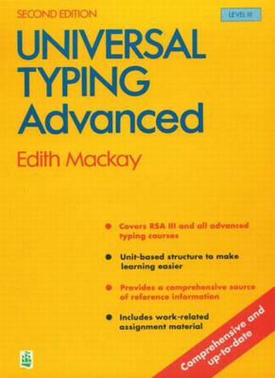 Universal Typing Advanced Level | 9780273027072 | Edith Mackay | Boeken ...